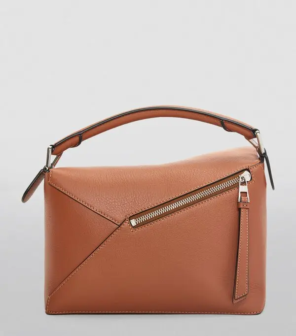 Loewe Leather Puzzle Edge Top-handle Bag - Brown