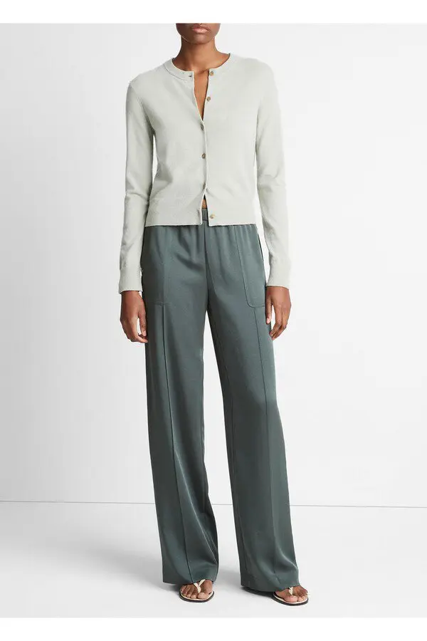 Vince Wool-blend Shank-button Cardigan