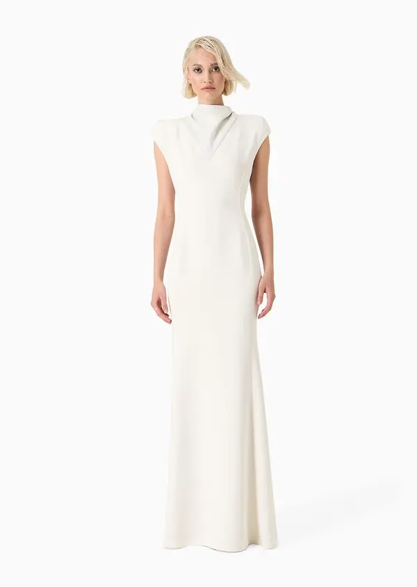 giorgio armani silk cady long dress Giorgio Armani