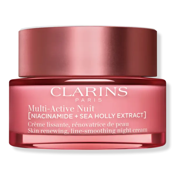 Clarins Multi-active Night Moisturizer For Lines, Pores, Glow With Niacinamide - One-color