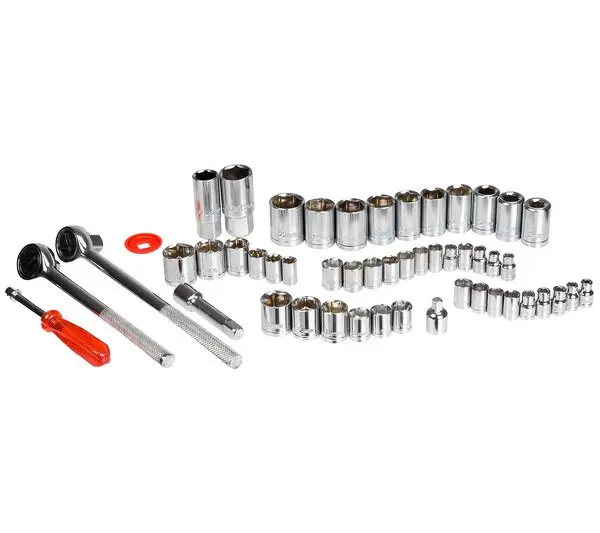 STALWART 52-piece Drive Socket Set - One-color
