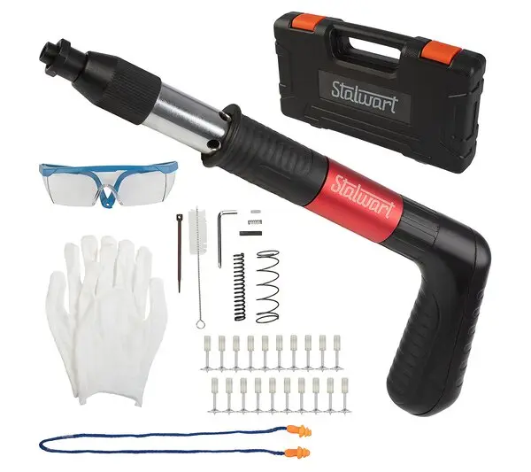 STALWART Mini Nail Gun Manual Nail Wall Faste Ning Tool Kit - One-color
