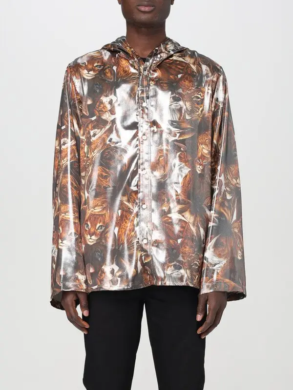 Acne Studios Printed Hooded Jacket - Brown