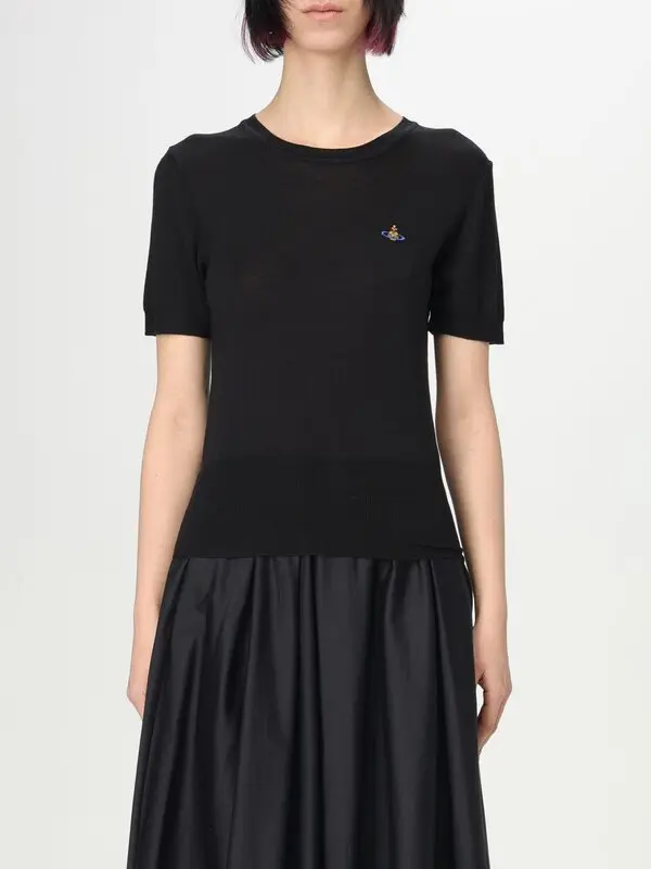 VIVIENNE WESTWOOD Short Sleeve Sweater - Black