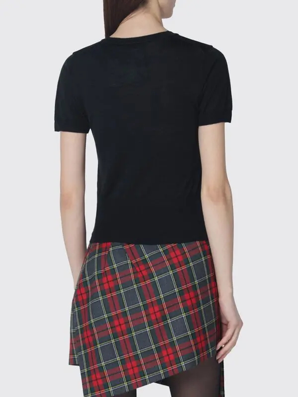 VIVIENNE WESTWOOD Ribbed Crew Neck Sweater - Black