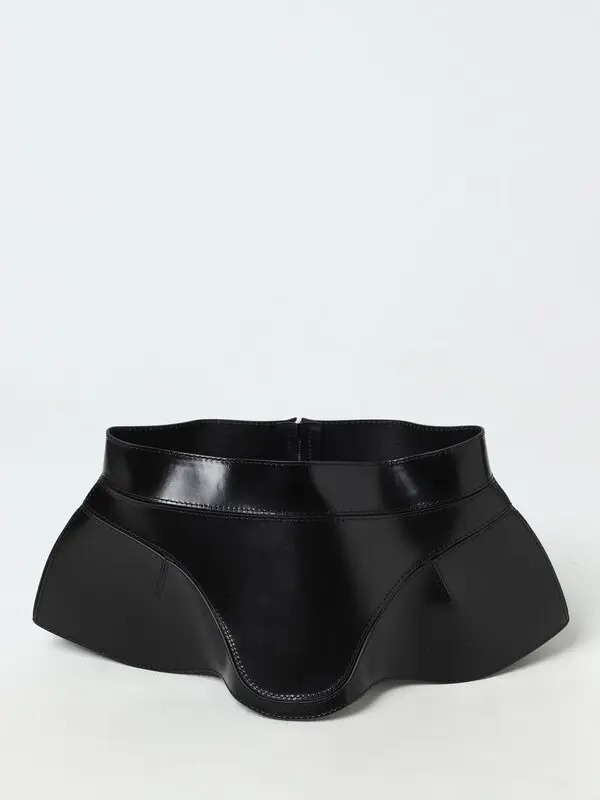 Alexander McQueen Leather Waist Belt - Black