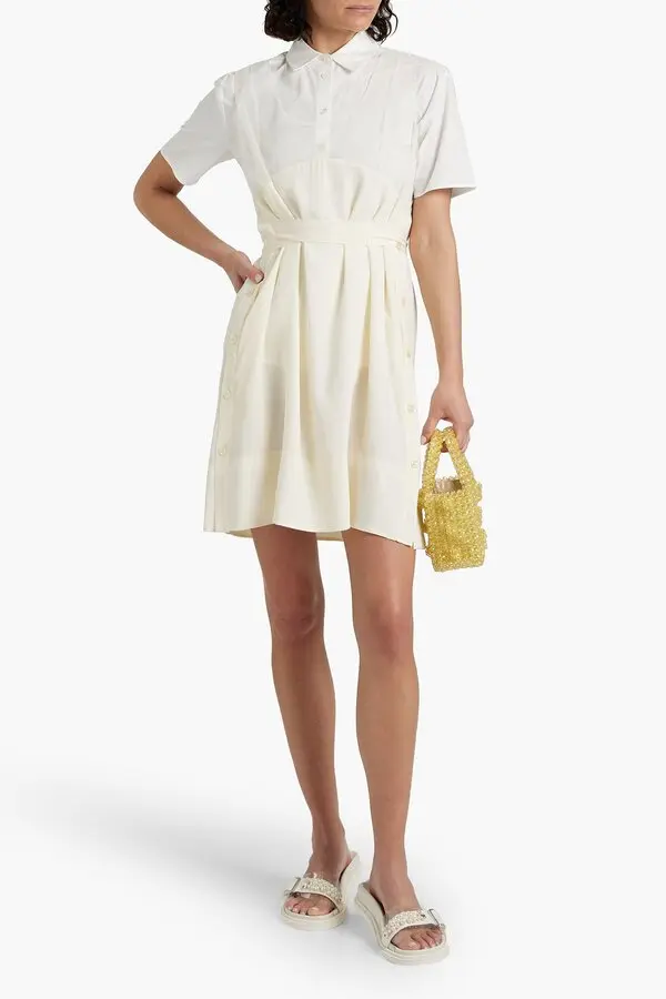 Simone Rocha Mesh-paneled Mini Dress