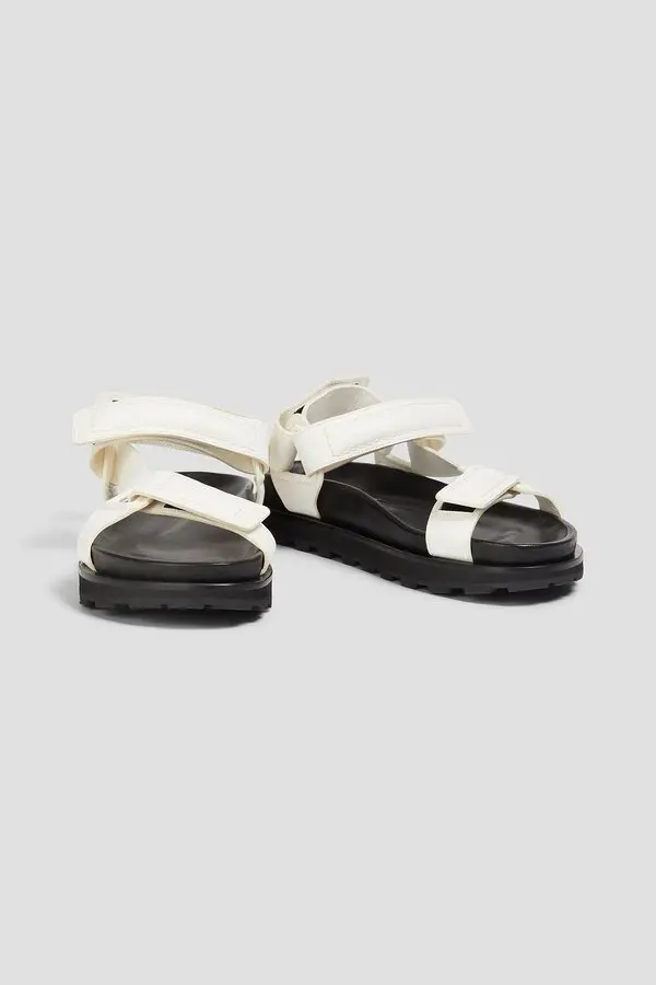 JIL SANDER Leather Sandals - Ecru