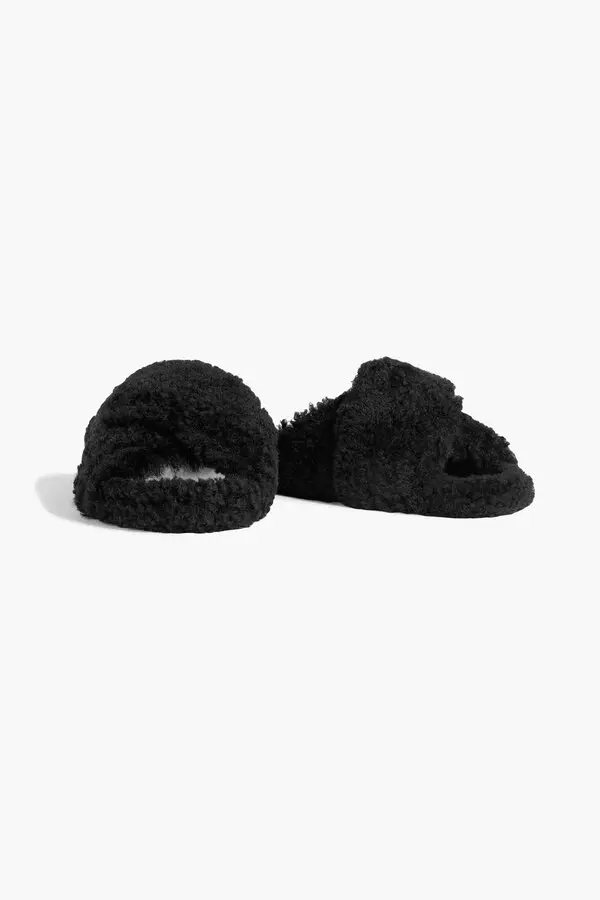 Marni Fussbett Shearling Sandals