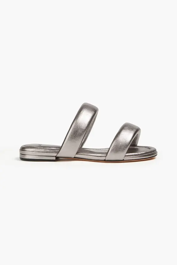 s-l400.jpg Alexandre Birman

Lilla Metallic Leather Sandals main image 1
