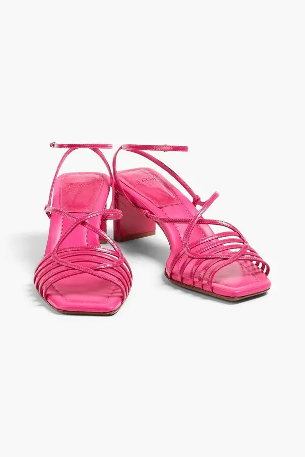 ALEXANDRE BIRMAN Naya 50 Patent-leather Sandals