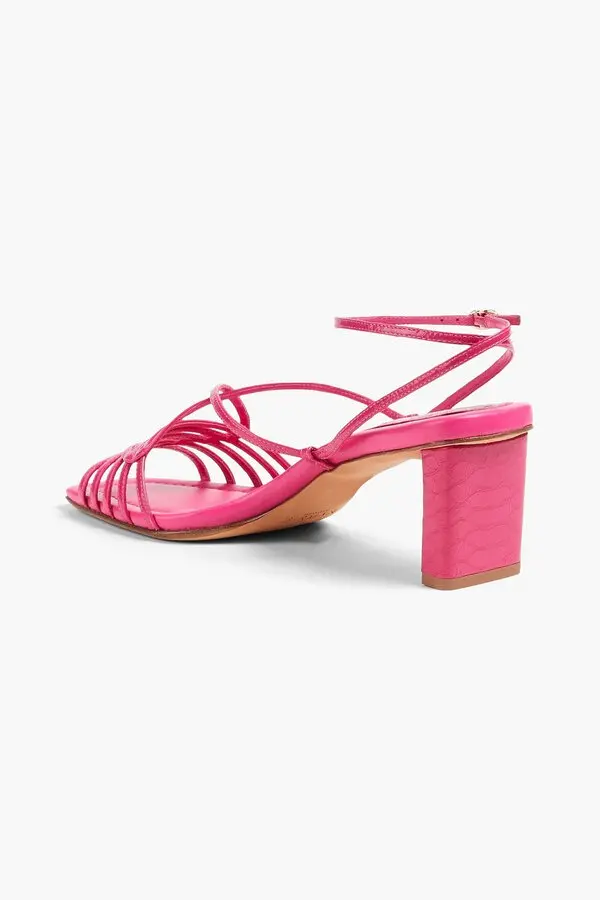 ALEXANDRE BIRMAN Naya 50 Patent-leather Sandals