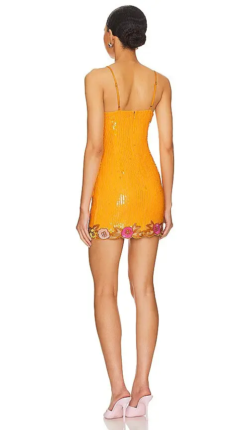 cal embellished mini dress in lime green majorelle Majorelle Cal Embellished Mini Dress main image 1
