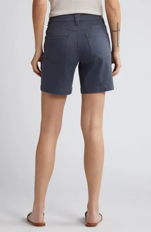 Wit & Wisdom Mid Length Stretch Twill Shorts - Shadow