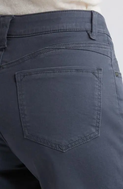 Wit & Wisdom Mid Length Stretch Twill Shorts - Shadow