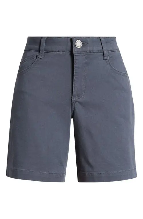 Wit & Wisdom Mid Length Stretch Twill Shorts - Shadow