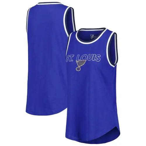 G-III 4HER BY CARL BANKS St. Louis S Strategy Tank Top - Blue