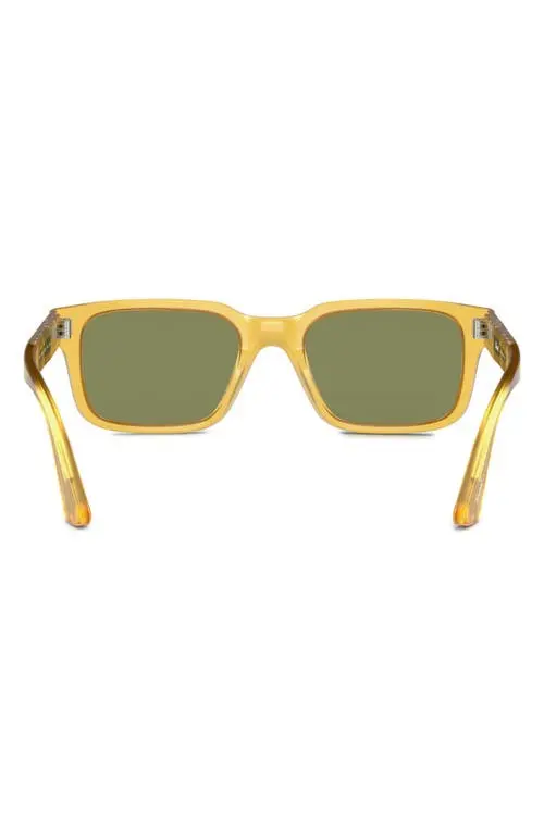 Persol 55mm Rectangular Sunglasses - Yellow