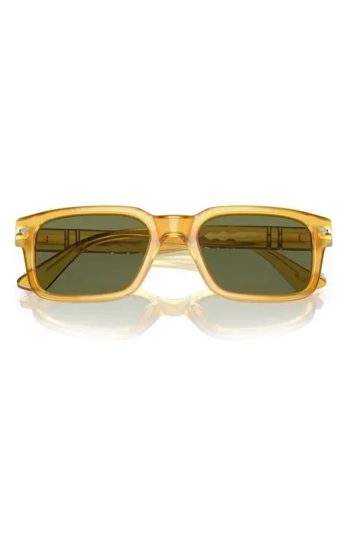 Persol 55mm Rectangular Sunglasses - Yellow