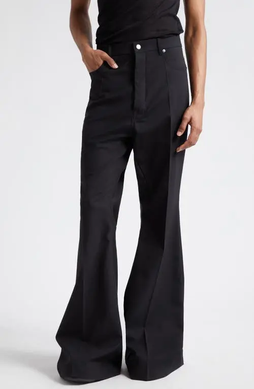 Rick Owens Bolan Stretch Wool Bootcut Pants