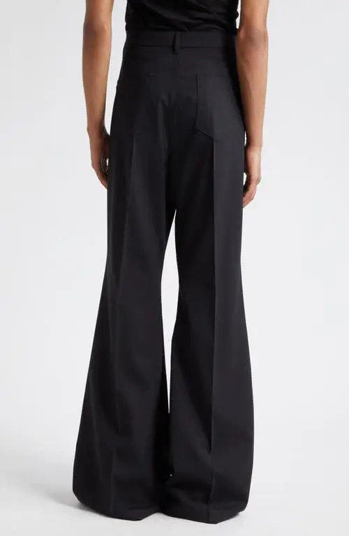 Rick Owens Bolan Stretch Wool Bootcut Pants
