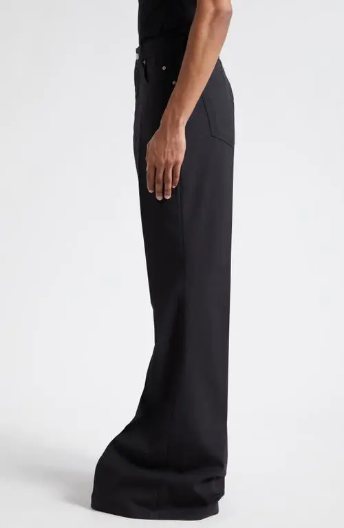 Rick Owens Bolan Stretch Wool Bootcut Pants