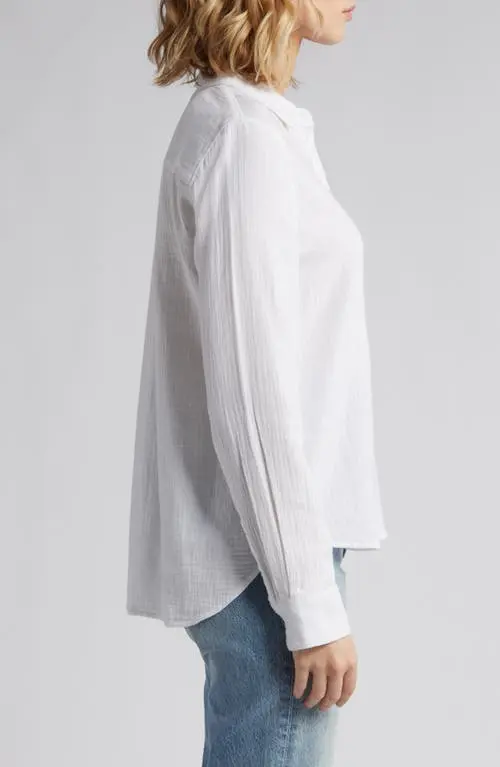 Caslon Casual Gauze Button-up Shirt