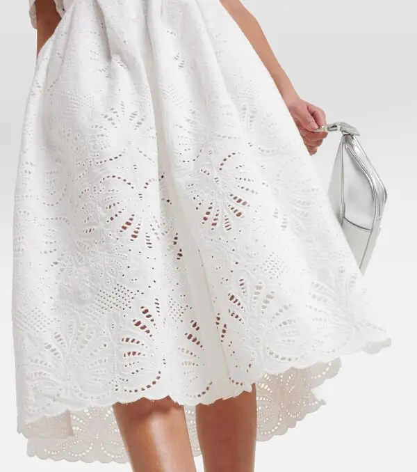 sachin and babi light blue dress self-portrait Embroidered Blossom Cape Maxi Dress - PF22-103