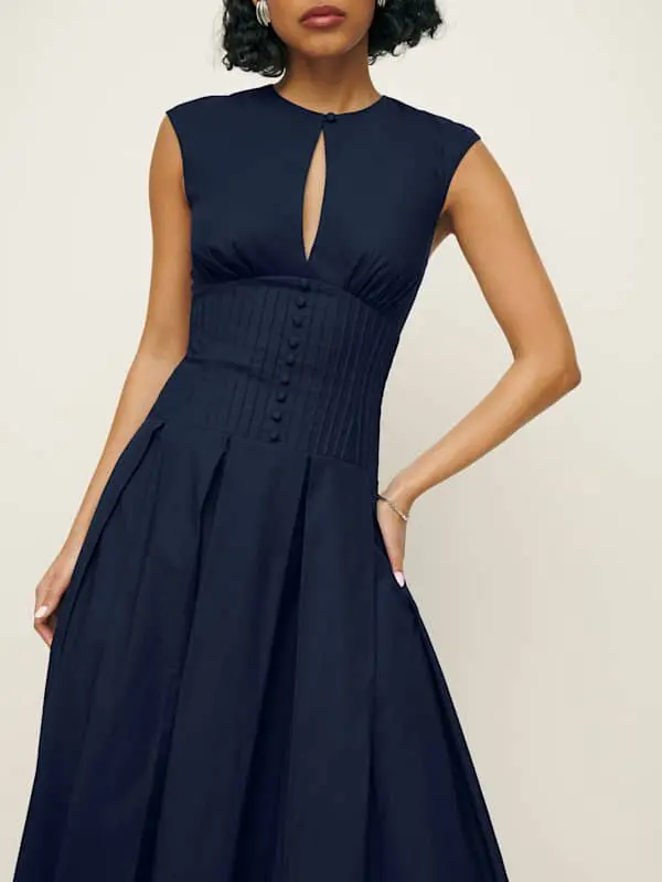 REFORMATION Renaie Midi Dress