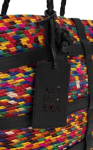 Altuzarra Watermill Small Raffia Bag