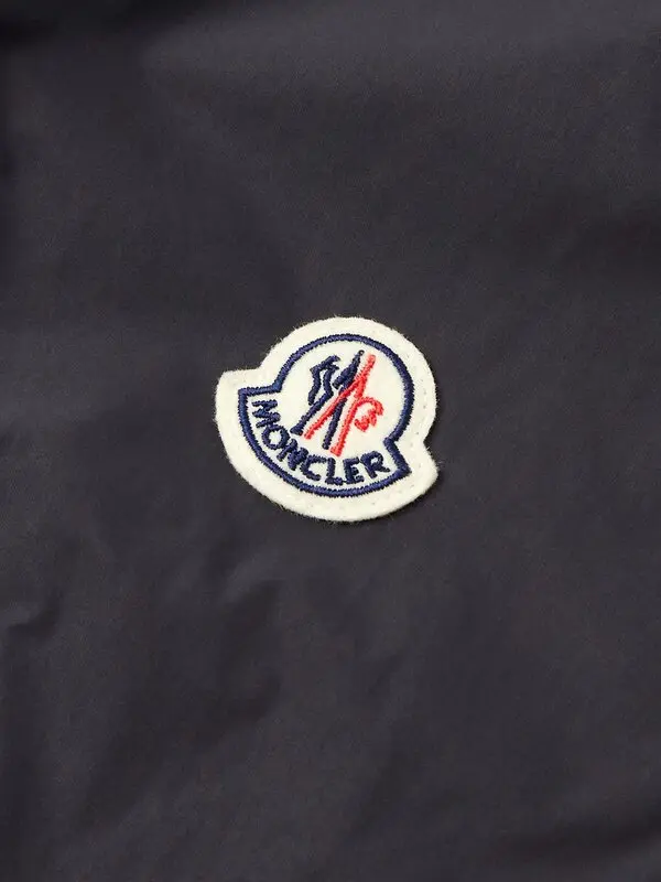 Moncler Logo-appliquéd Grosgrain-trimmed Shell Overshirt