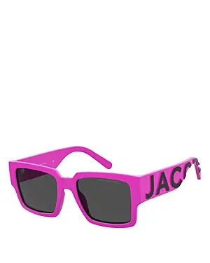 Marc Jacobs 54mm Square Sunglasses - Pink/Gray Solid  display picture 1