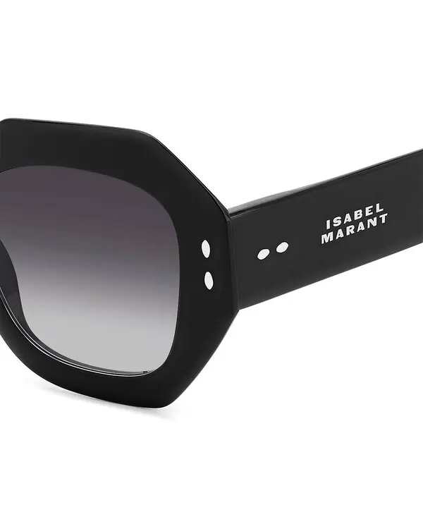 Isabel Marant The New 52mm
Rectangular
SunglassesBlack Square Sunglasses ISABEL MARANT Black IM0120S Butterfly Sunglasses Butterfly  main image 3