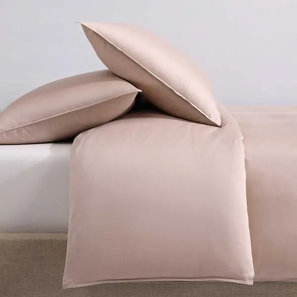 Calvin Klein Earth Cotton Sateen 3 Piece Duvet Cover Set - Light Pink