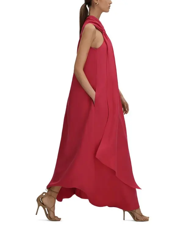 reiss odell halter maxi dress Jessa Plunge Halter Neck Maxi Dress