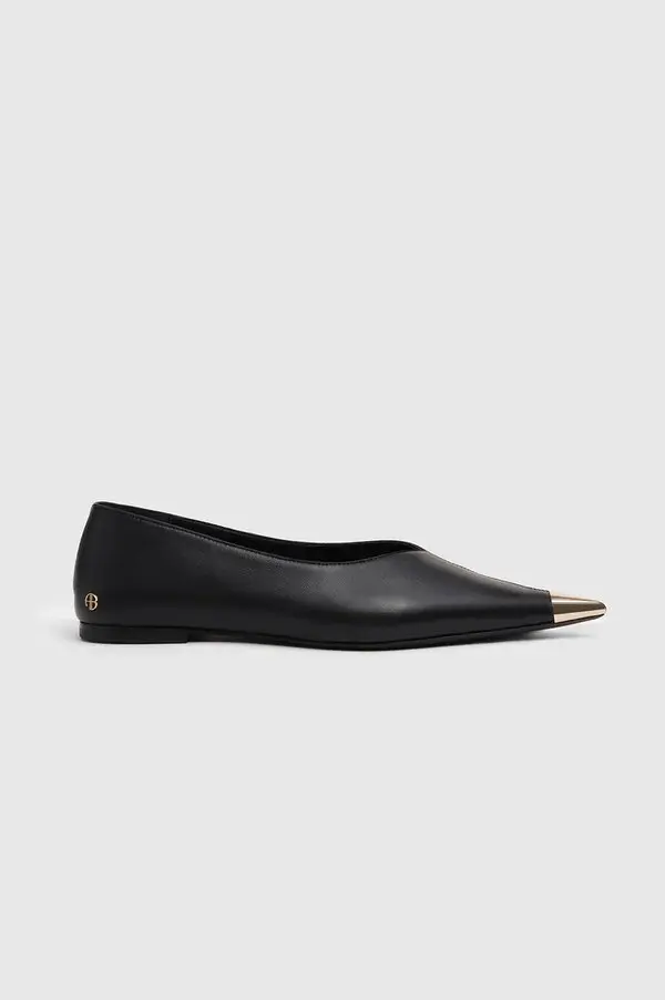 ANINE BING Nina Flats With Metal Toe Cap