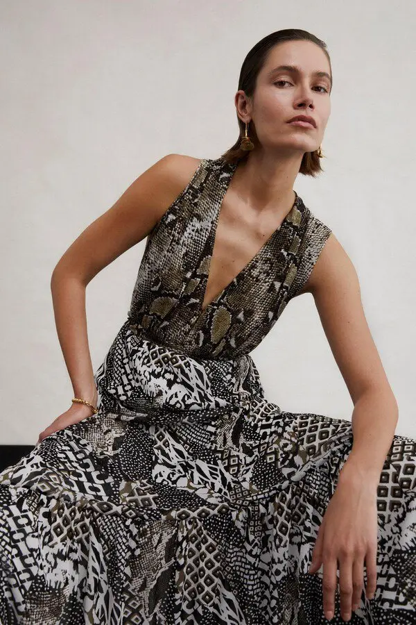 Diane Von Furstenberg Drew Reversible Mesh Dress