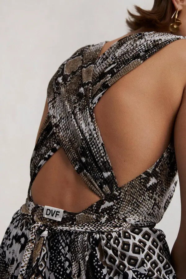 Diane Von Furstenberg Drew Reversible Mesh Dress