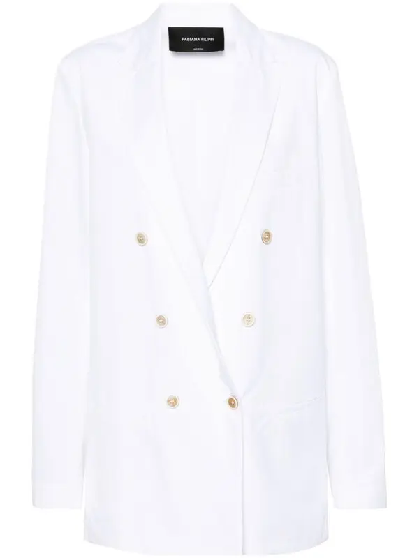 Fabiana Filippi Double-breasted Cotton Blazer