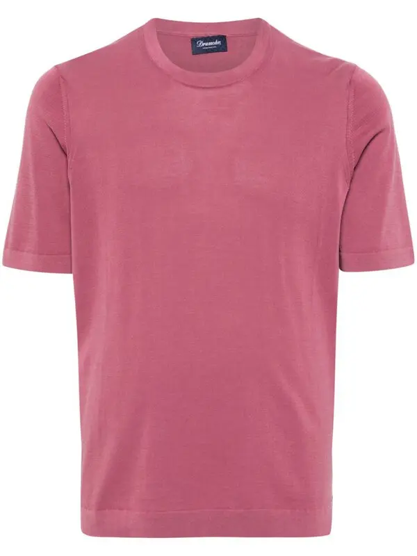 DRUMOHR Fine-ribbed Cotton T-shirt