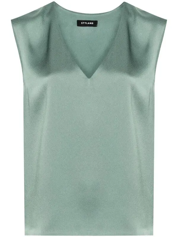 STYLAND V-neck Sleeveless Blouse