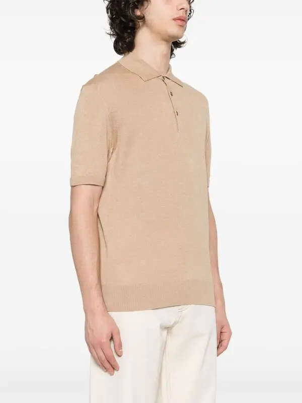 DRUMOHR Fine-knit Polo Shirt - Neutrals
