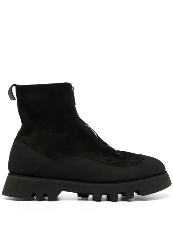 Guidi Zip-fastened Leather Boots - Black