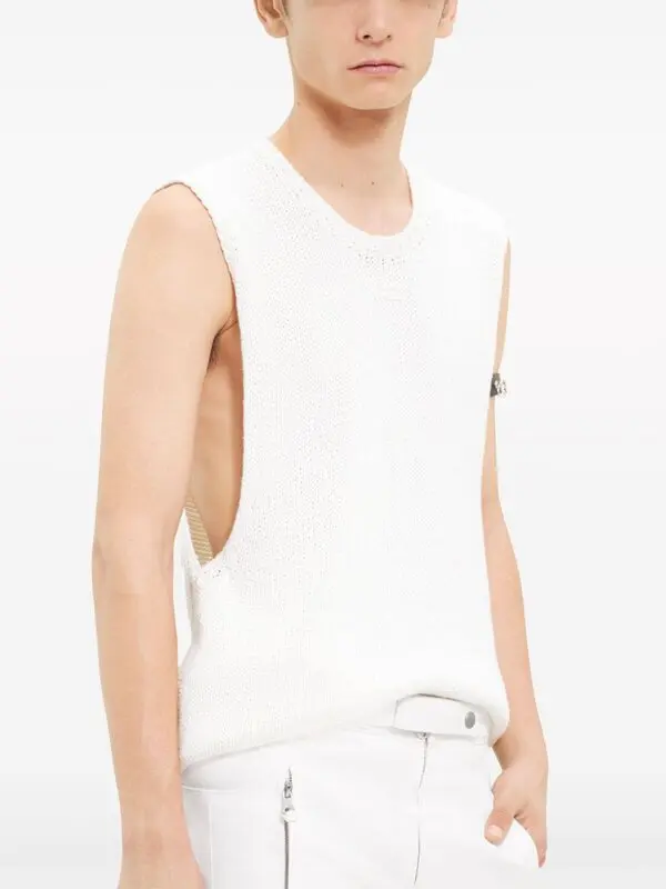 COURREGES Knitted Tank Top