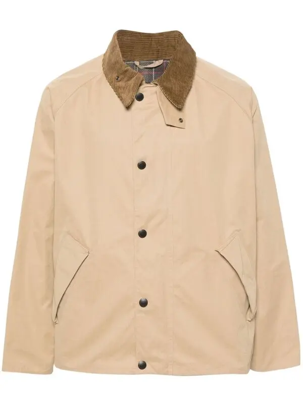 Barbour Gabardine Press-stud Jacket - Neutrals