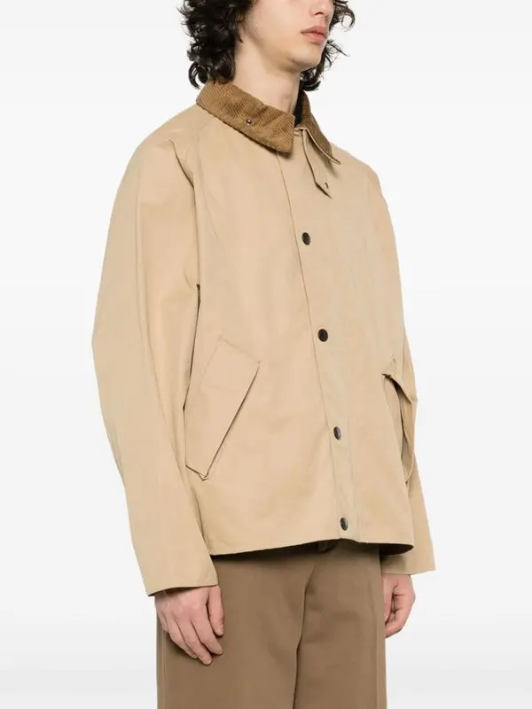 Barbour Gabardine Press-stud Jacket - Neutrals