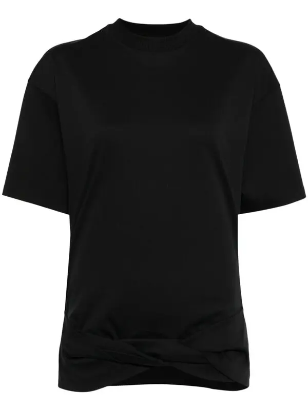 Off-White Arrows-embroidery T-shirt - Black
