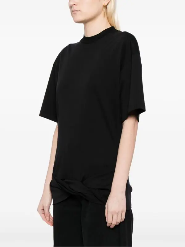 Off-White Arrows-embroidery T-shirt - Black