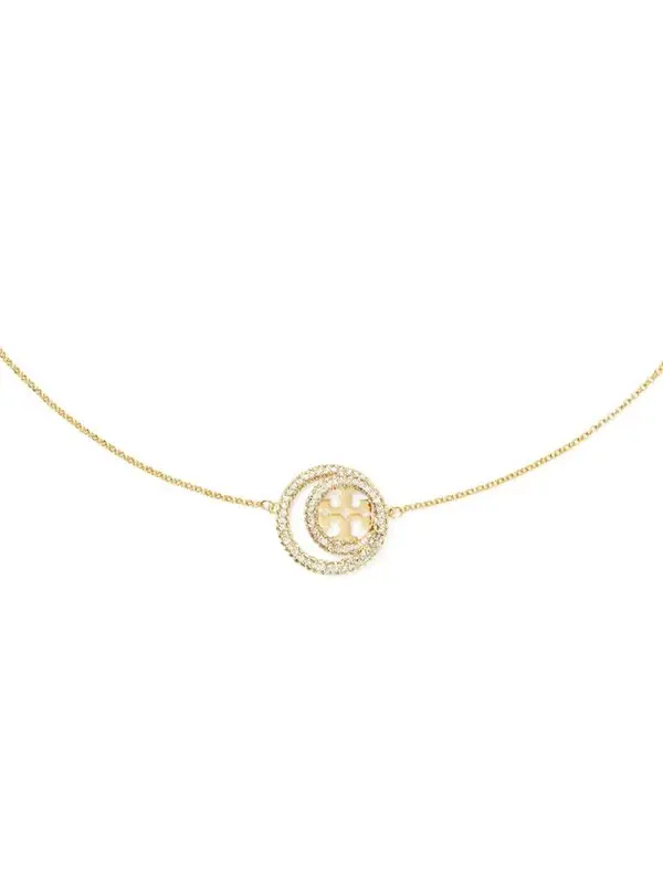 Tory Burch Miller Double Ring Pendant Necklace