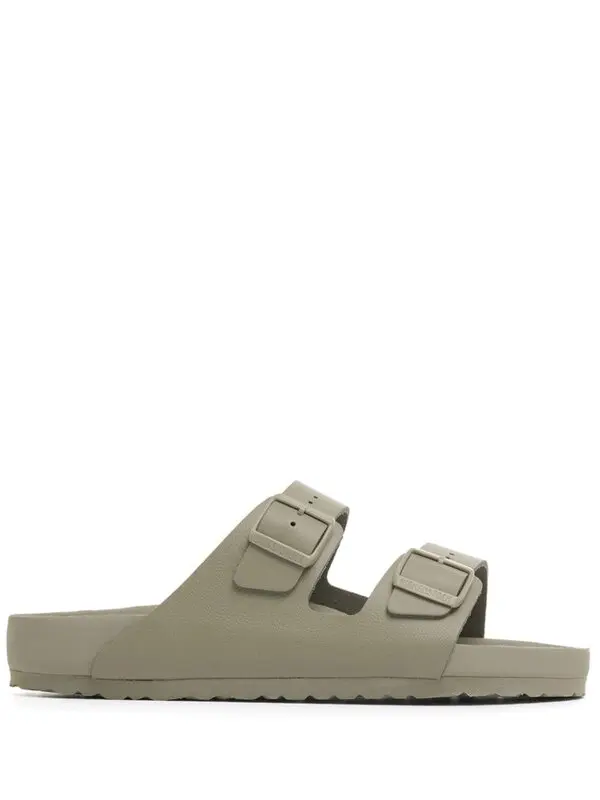 BIRKENSTOCK Arizona Exquisite Leather Sandals - Grey